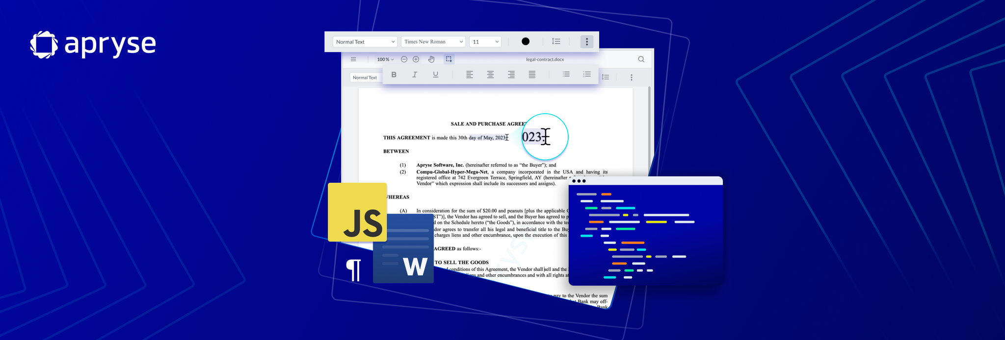 Embed A Javascript Docx Editor With Webviewer Apryse