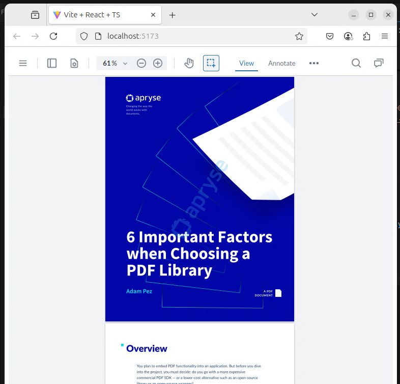 How to View Excel file using Bun in WebViewer | Apryse
