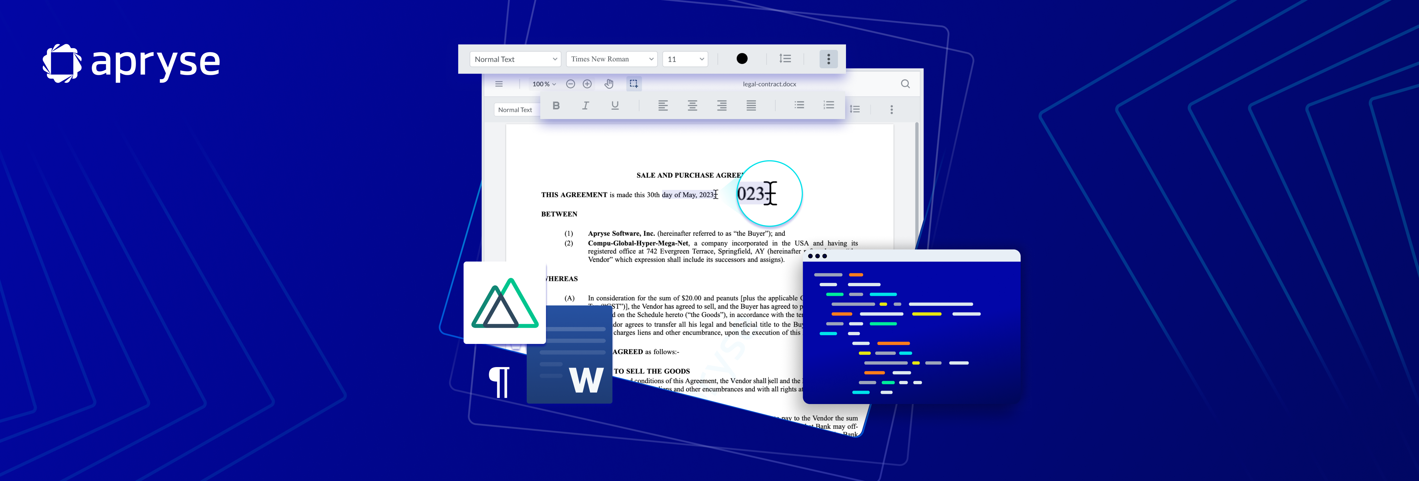 Embed Nuxt.js DOCX Editor with WebViewer | Apryse