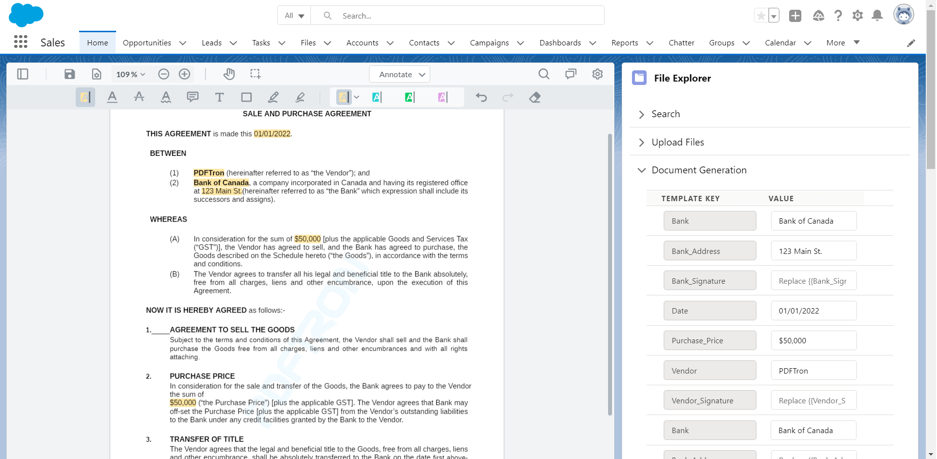 How to Manage and Create Contracts in Salesforce using WebViewer ...