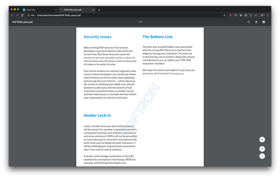 How to Edit & Manipulate PDFs With React | Apryse