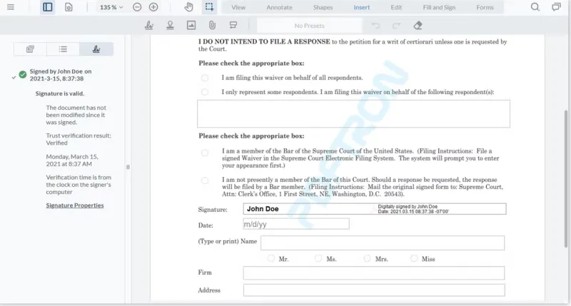 Validate Digital Signatures In Pdfs Using Javascript Apryse