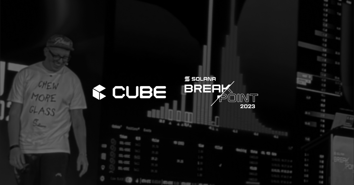 Cube Exchange at Solana Breakpoint 2023 (Video)