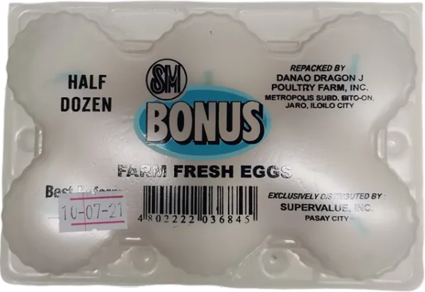 SM Bonus Fresh Eggs Large | Portions
