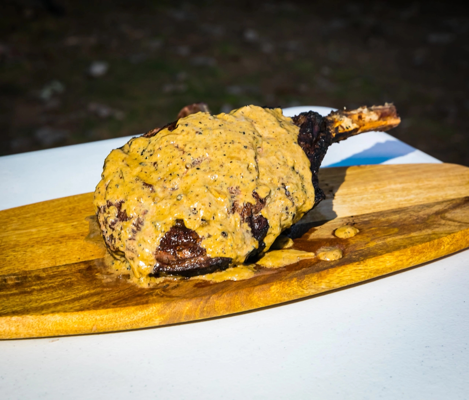 Ricko’s Bush Cooking: Tomahawk Steak with Boozy Peppercorn Sauce | Club 4x4