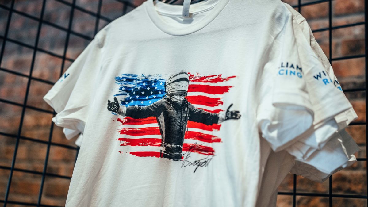 Official Logan Sargeant t-shirt now on sale | Atlassian Williams F1 Team