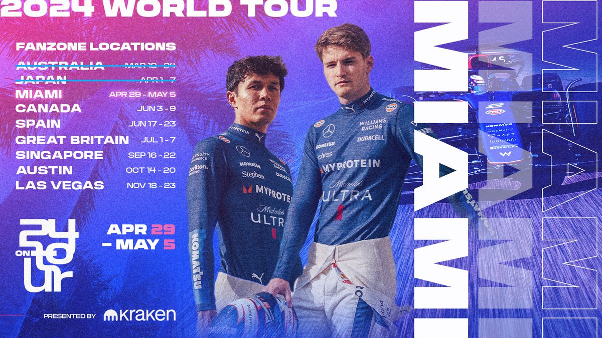 Williams Racing 2024 Miami Fan Zone details announced | Atlassian ...