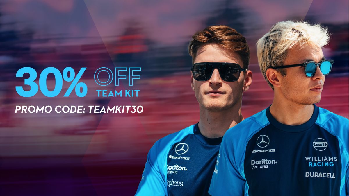 Get 30% off ALL 2023 Team Kit | Atlassian Williams F1 Team