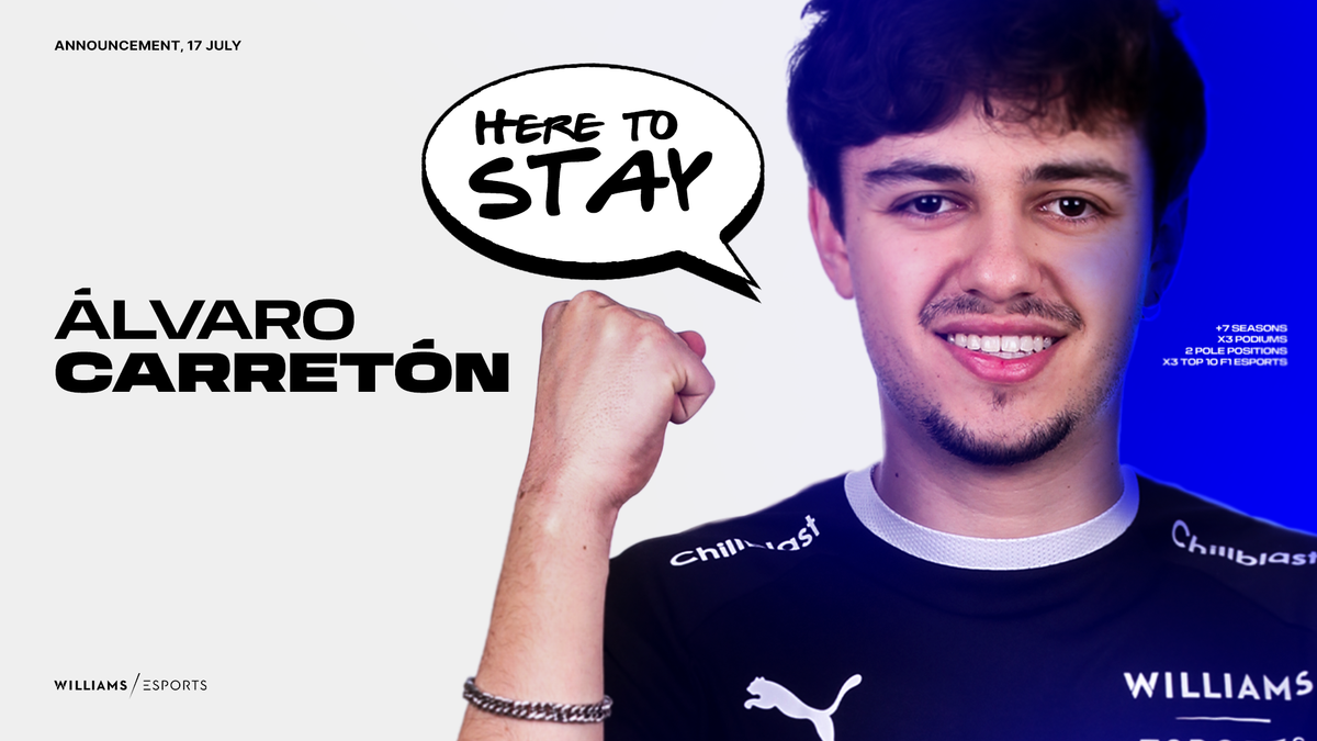 ESPORTS: Álvaro Carretón signs contract extension with Williams Esports ...