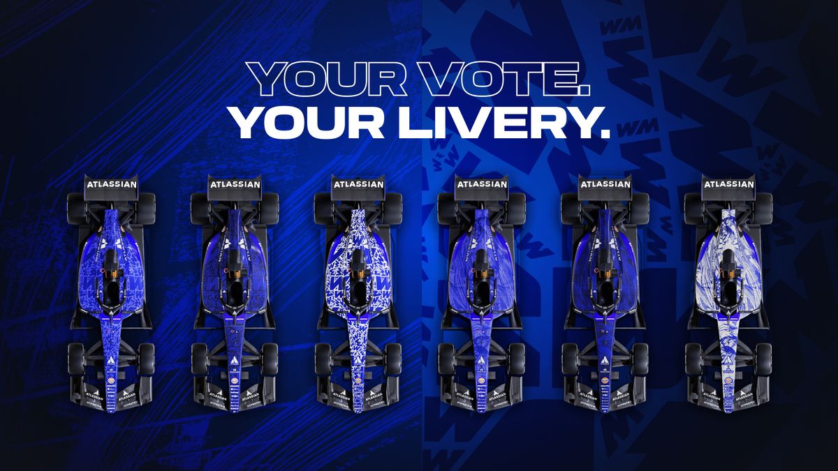 Last chance to vote for our 2026 Testing Livery | Atlassian Williams F1 ...