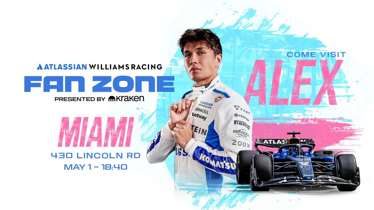 Confirmed Atlassian Williams Racing Miami Fan Zone 2025 Q&A timings ...