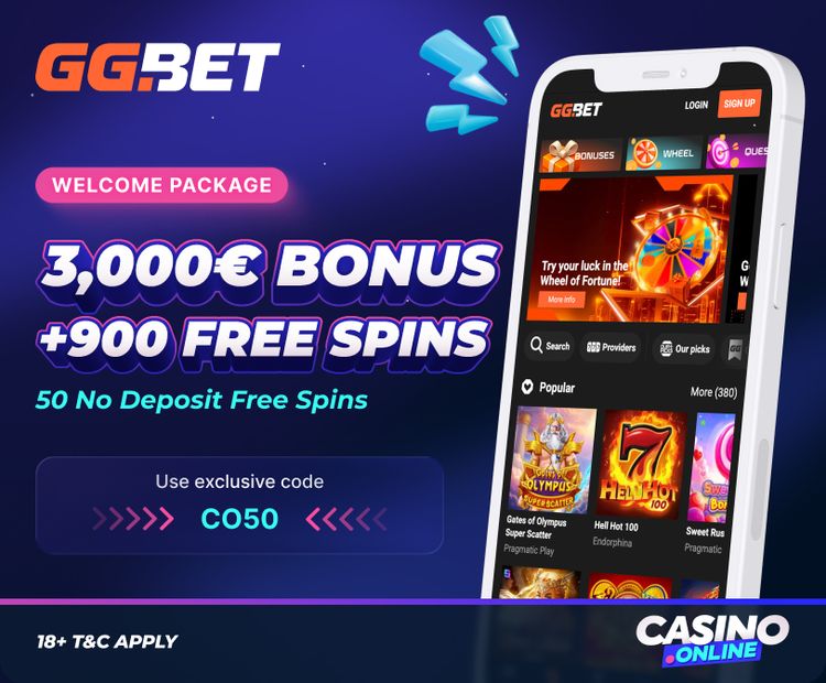 GG.bet Casino Bonus - 50 No Deposit Free Spins