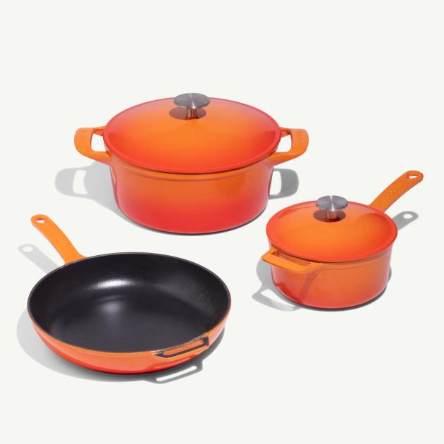 5-Piece Enameled Cast Iron Cookware Set - Made In