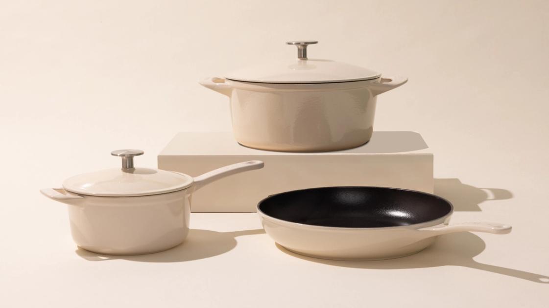 5-Piece Enameled Cast Iron Cookware Set - Made In
