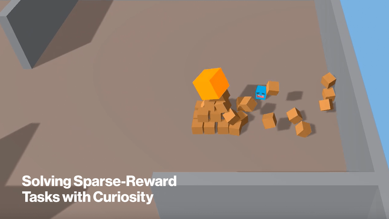 Solving sparse-reward tasks with Curiosity