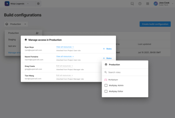 Role Based Access Controls