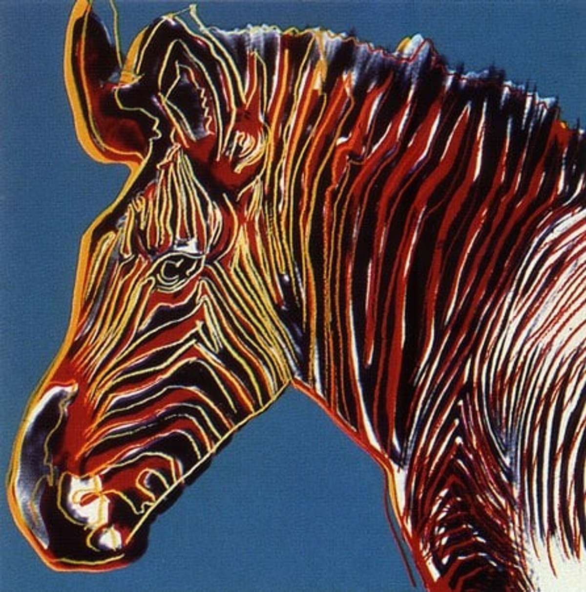 GREVY’S ZEBRA by Andy Warhol