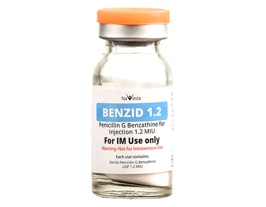 BENZID 1.2 - PENICILLIN G BENZATHINE FOR INJECTION 1.2 MIU | Navesta's ...