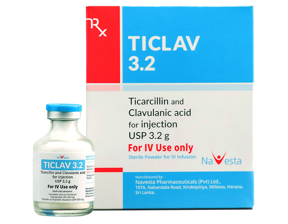 TICLAV 3.2 - TICARCILLIN AND CLAVULANIC ACID FOR INJECTION USP 3.2 g ...