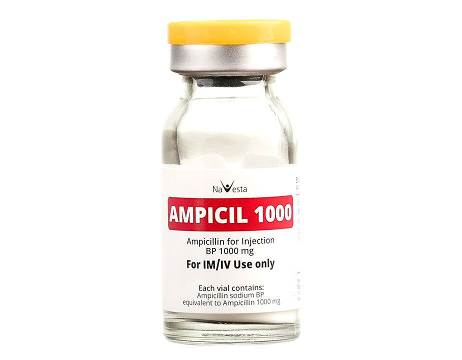 AMPICIL 1000 - AMPICILLIN SODIUM FOR INJECTION BP 1000 mg | Navesta's ...