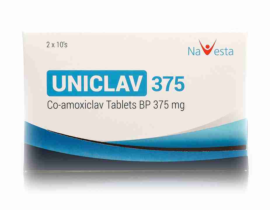UNICLAV 375 - CO-AMOXICLAV TABLETS BP 375 mg | Navesta's Wide Range of ...