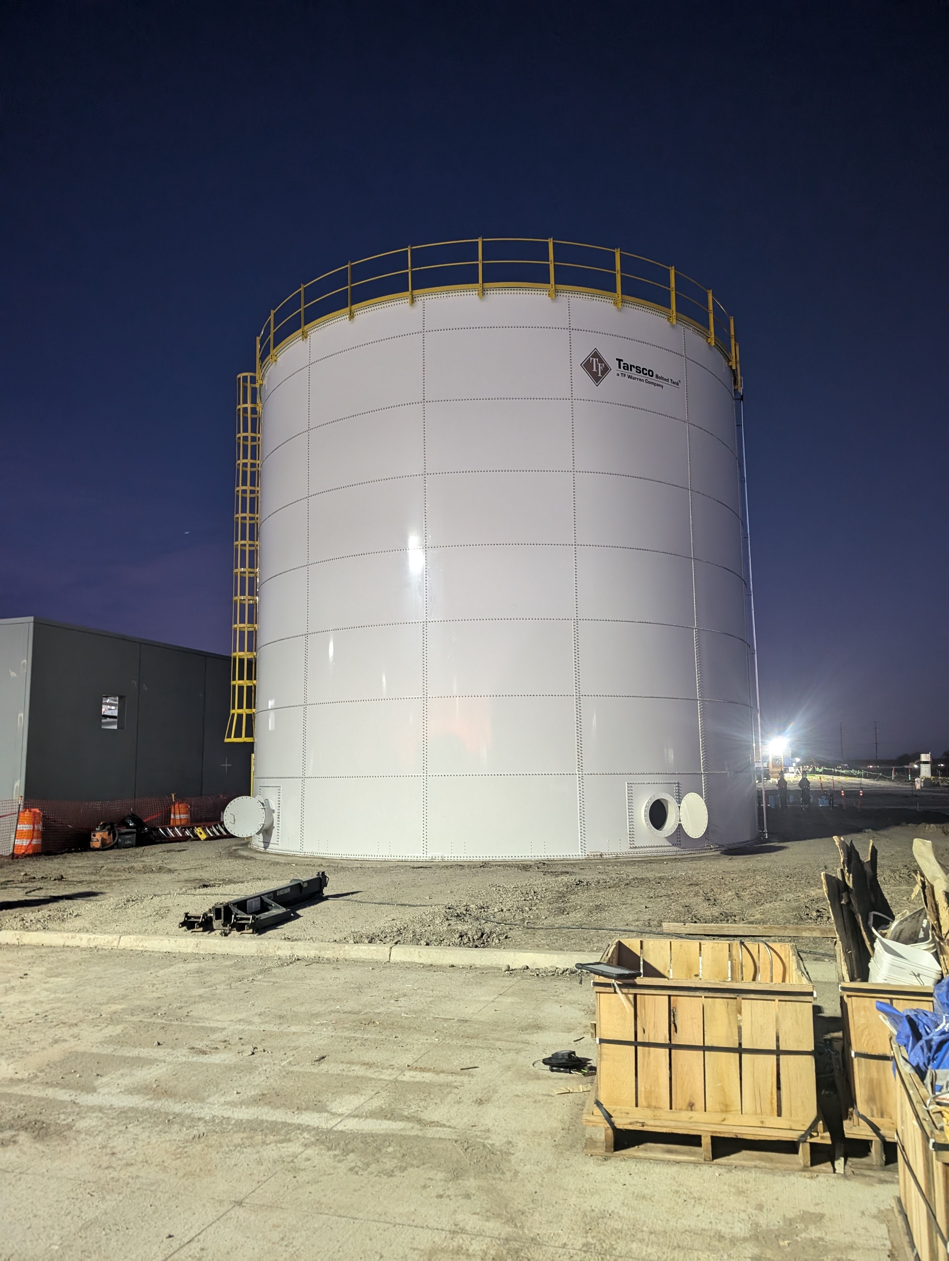 Two Fire Protection Water Tanks 2023 Colorado | Tarsco Bolted Tank Project
