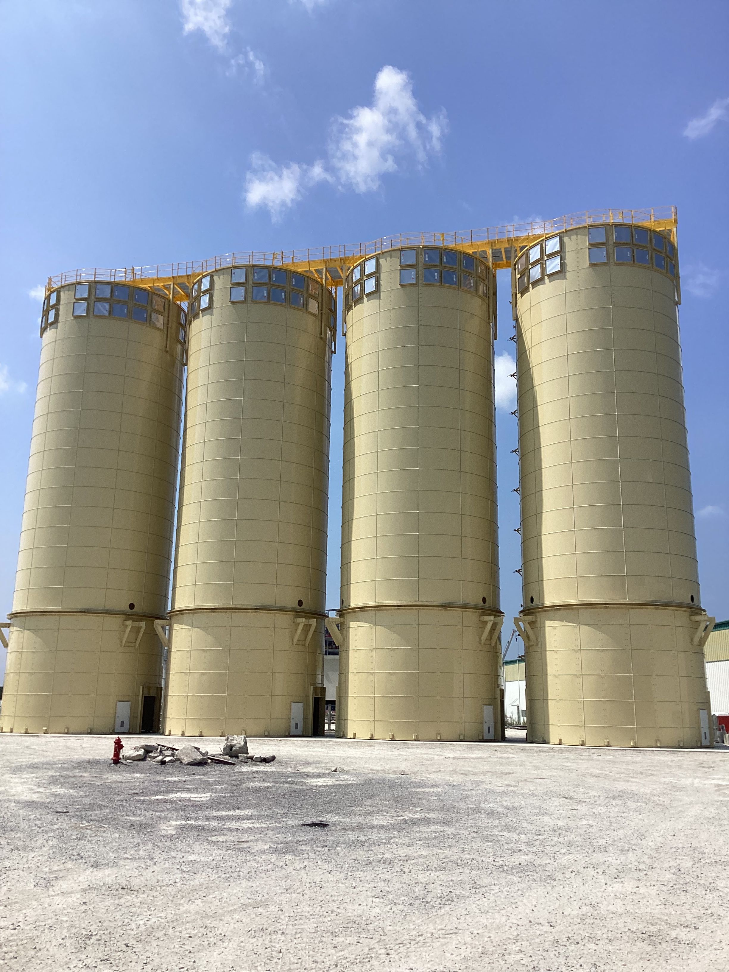 Wood Pellets Silos Epes, AL | Tarsco Bolted Tank Project