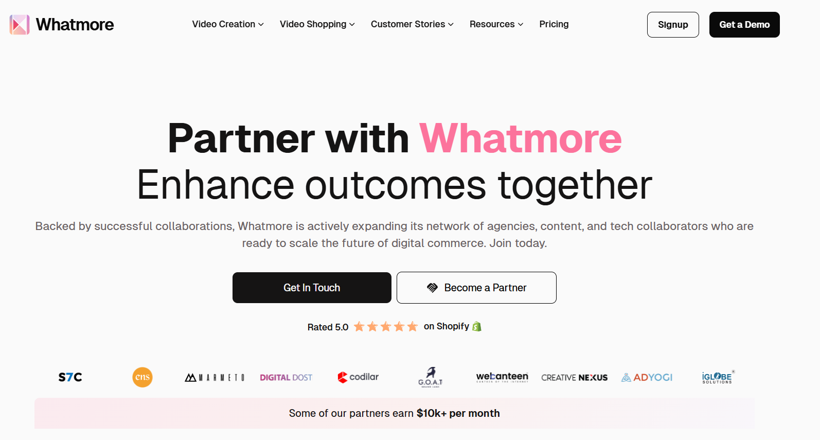 Partner with Whatmore | Boost Revenue with Video Marketing