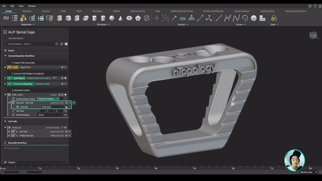 Designing 3D printed implants with nTop | nTop