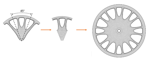 Topology optimization for a bicycle wheel | nTop | nTop