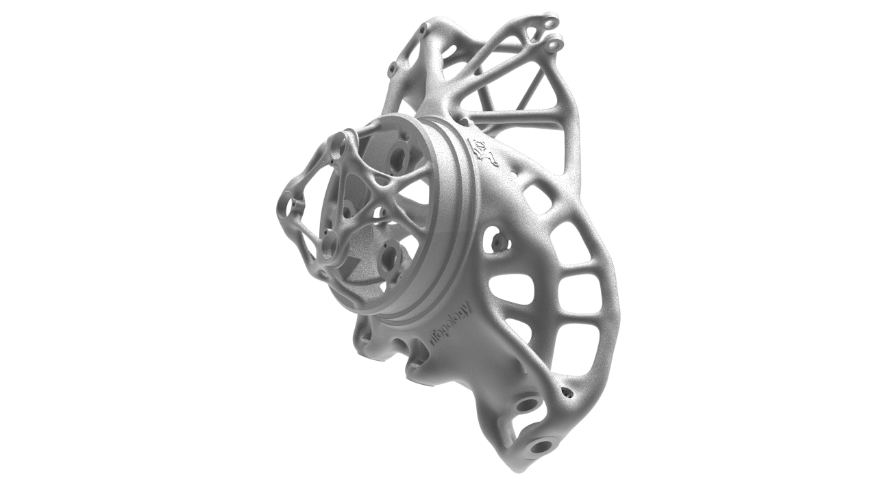 Lions Racing Team's lightweight automotive upright bracket | nTop