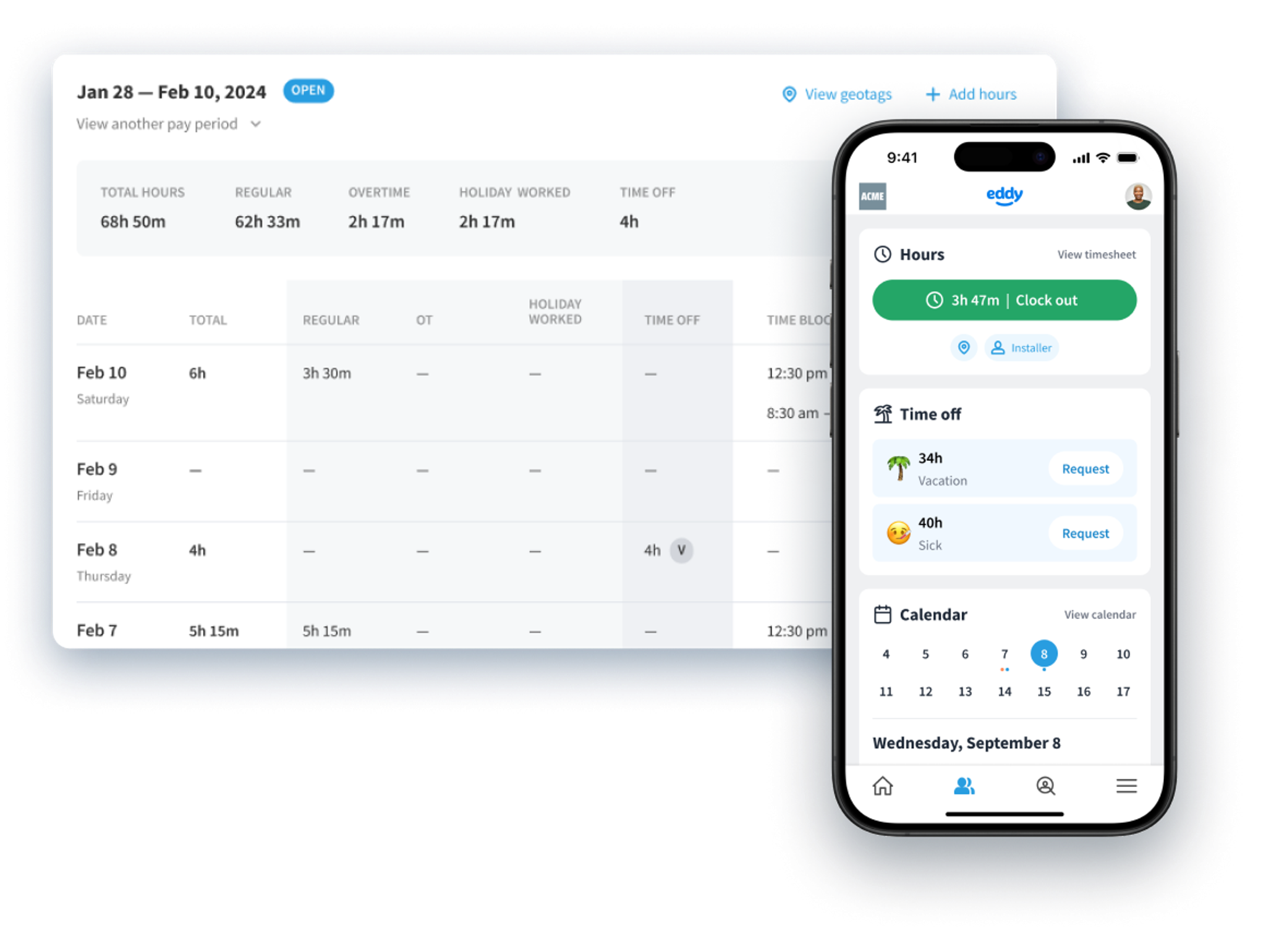 Time and Attendance Management Software | Eddy