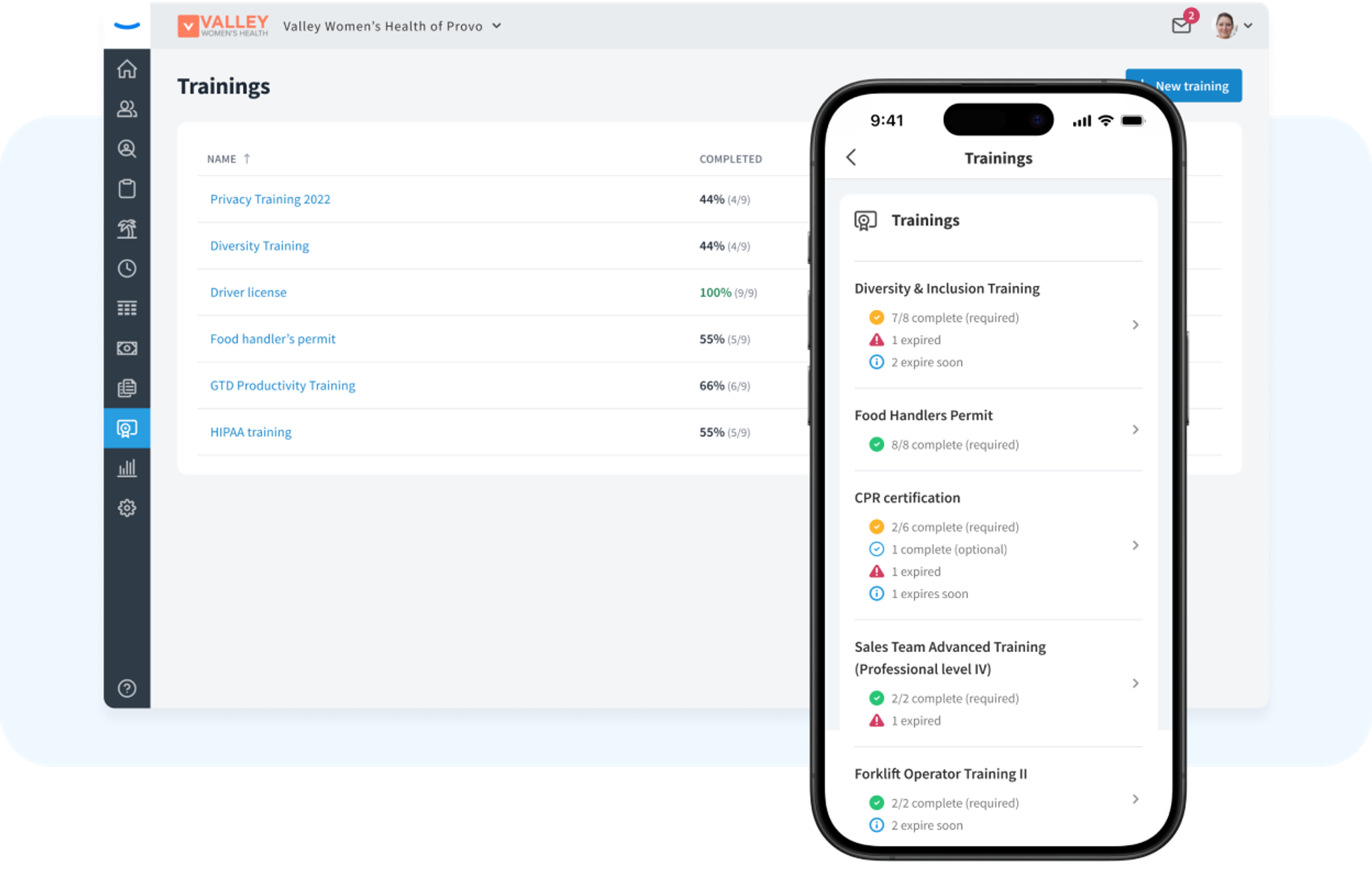 Employee Training and Certification Tracking Software | Eddy