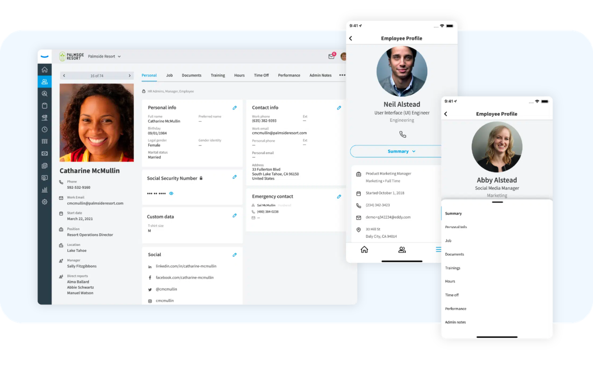 HR Employee Database Software | Eddy
