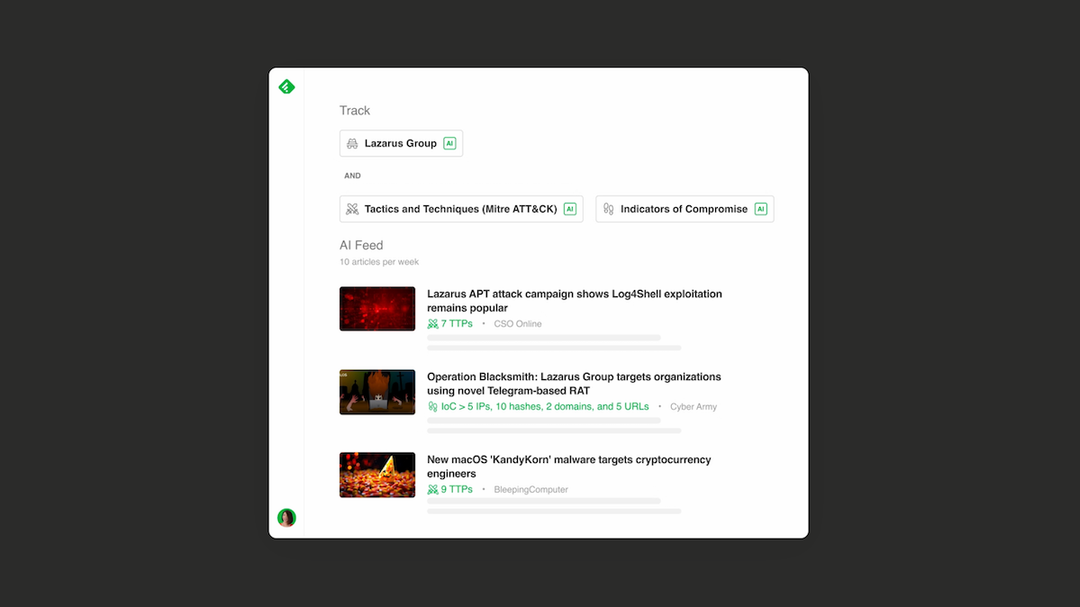 Feedly and Cyware: Rich context for faster analysis | Feedly