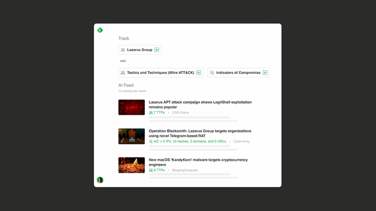Feedly and Cyware: Rich context for faster analysis | Feedly
