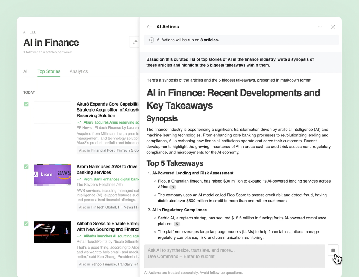 Monitor high-impact stories on topics of interest with ‘Top Stories ...