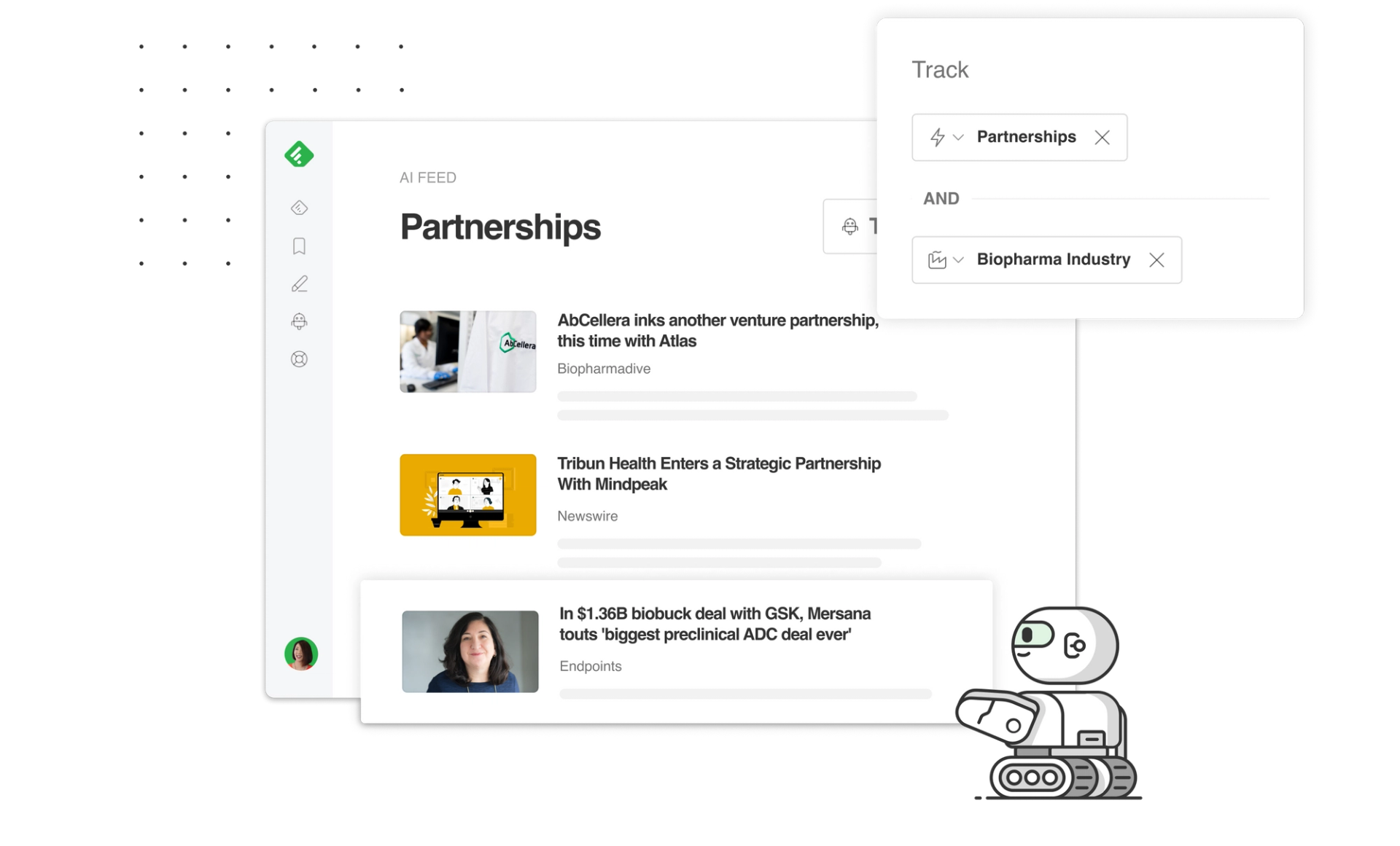 Stay on top of new partnerships and collaborations in your industry ...