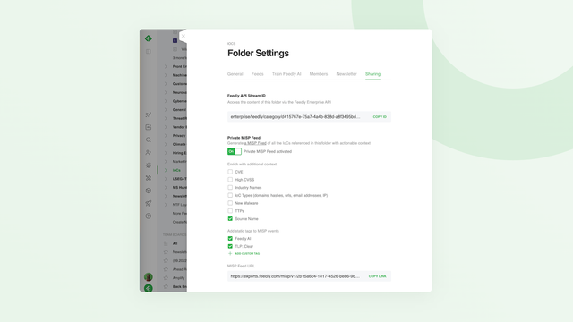 Scale up MISP: Automatically collect and ingest IoCs with Feedly TI | Feedly