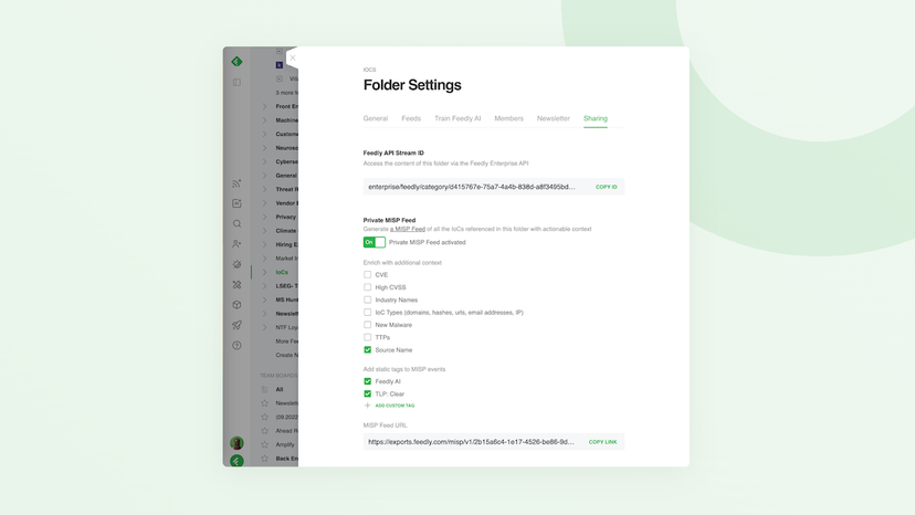 Scale up MISP: Automatically collect and ingest IoCs with Feedly TI | Feedly