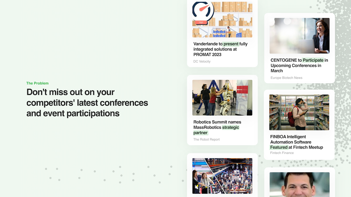 Track the events your competitors attend with Feedly | Feedly