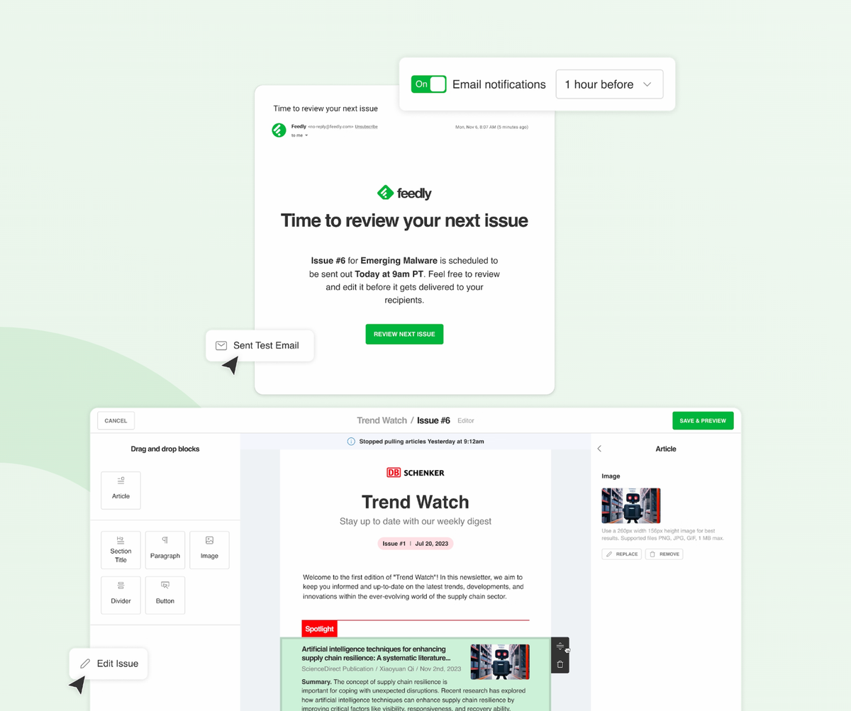 Automated Newsletters for market intelligence | Feedly
