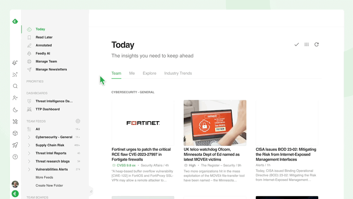 Feedly Best Practices for CTI Teams | Feedly