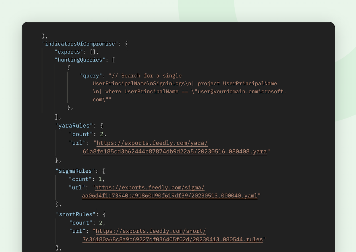 Discover detection rules including Yara, Sigma, and Snort | Feedly