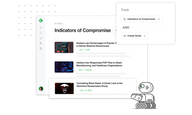Quickly discover and collect indicators of compromise from millions of sources | Feedly