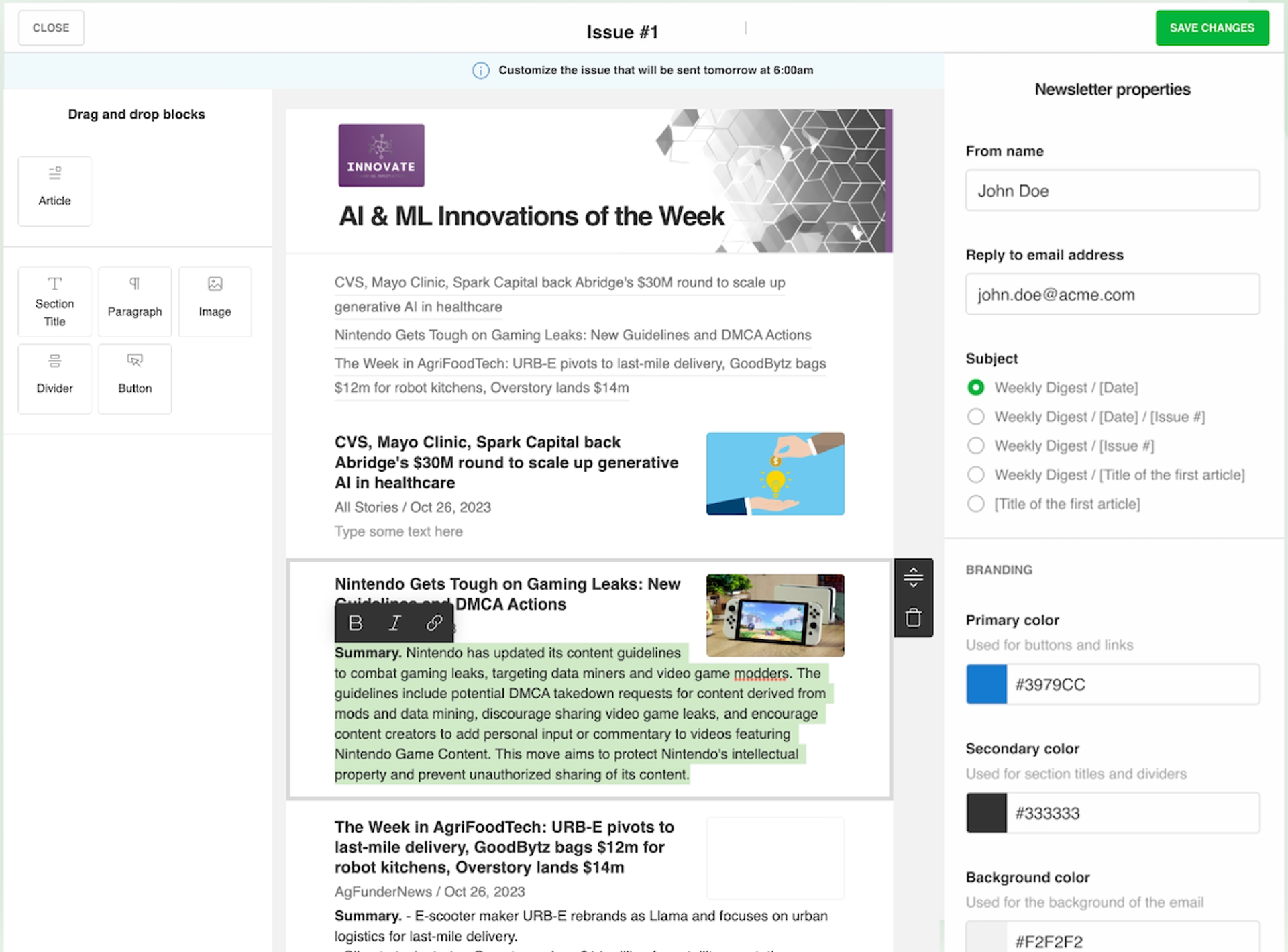 Share insights with your team | Feedly