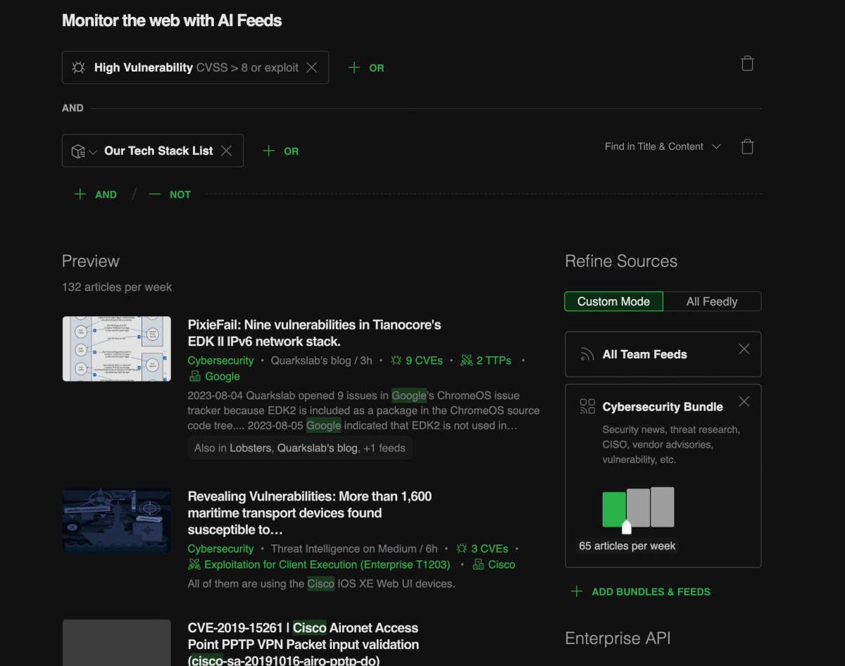 Case study: Automating vulnerability monitoring with Feedly | Feedly