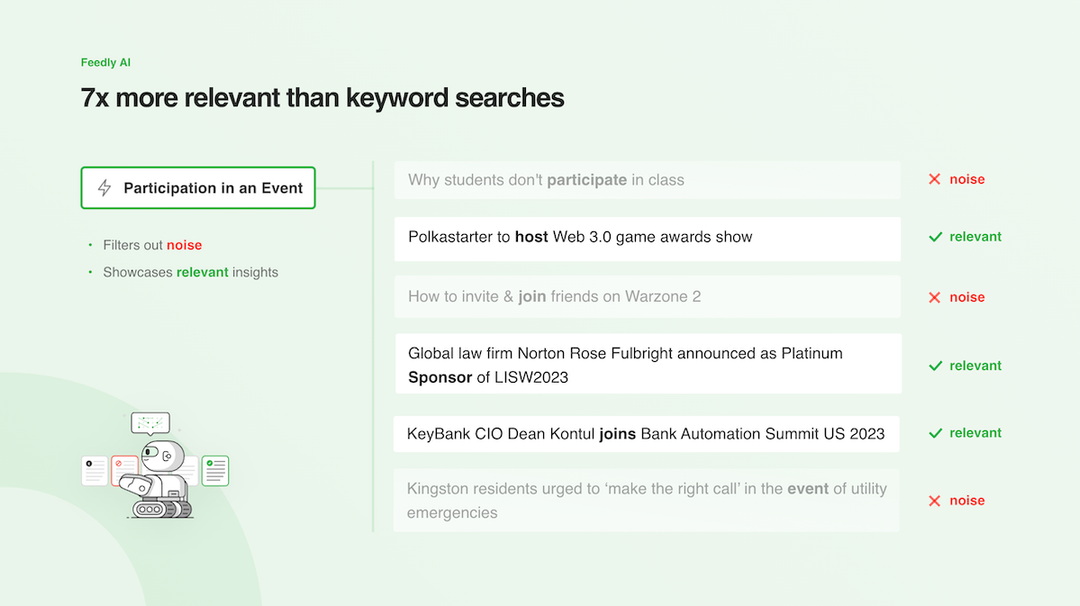 Track the events your competitors attend with Feedly | Feedly