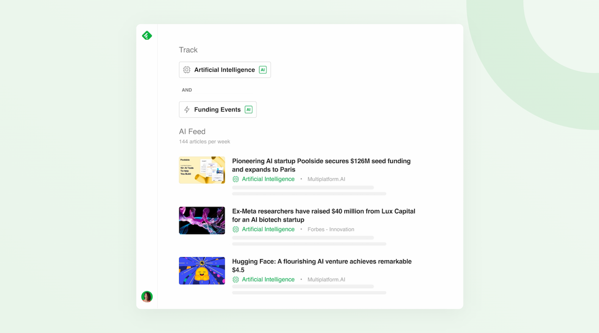 Stay on top of AI trends | Feedly