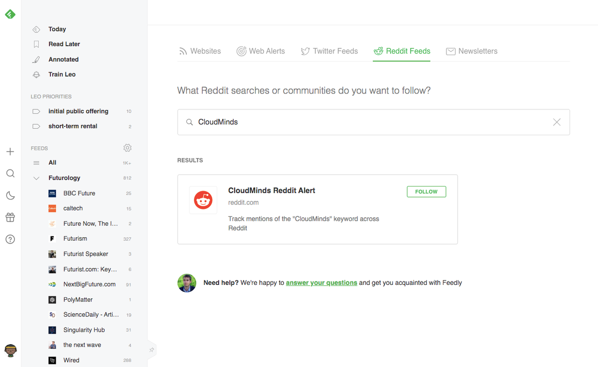 Follow Reddit in Feedly | Feedly